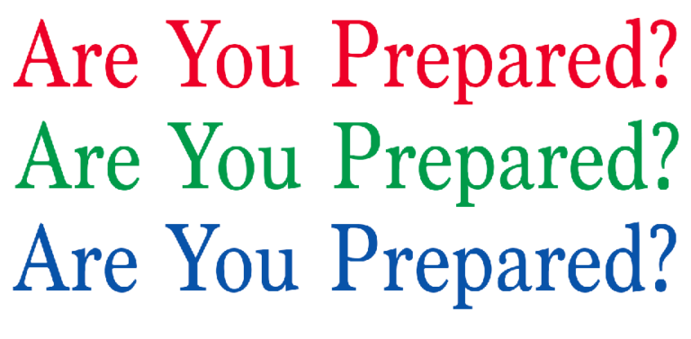 Are You Prepared? | It's About Time